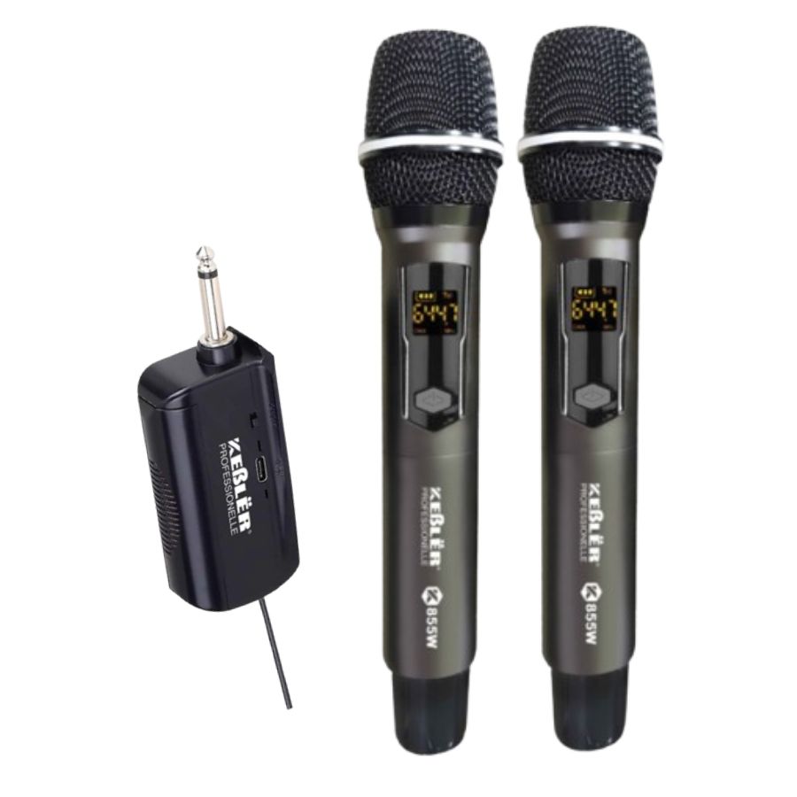 KEBLER K855W MICROFONO INALAMBRICO DOBLE RECARGABLE Eqmusic